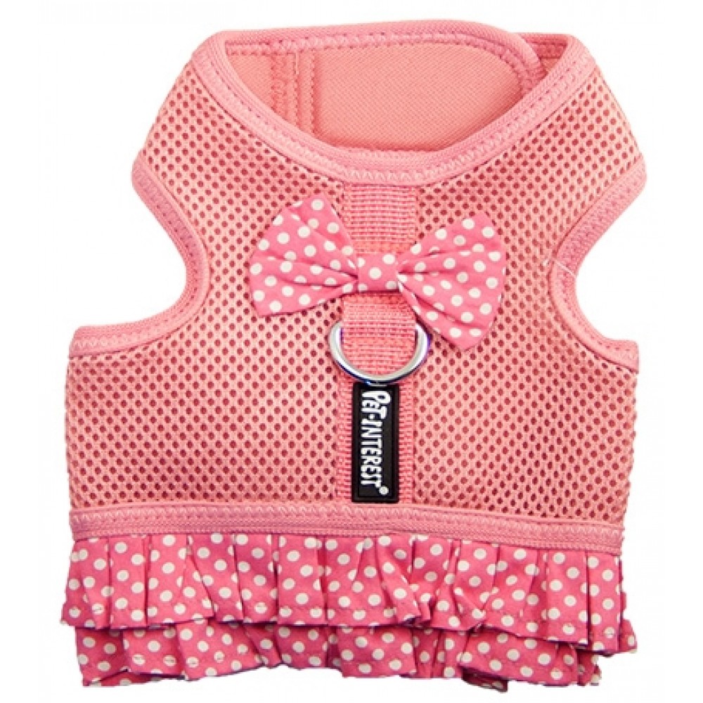ΣΑΜΑΡΑΚΙ ΓΙΛΕΚΟ ΣΚΥΛΟΥ MESH HARNESS ΦΟΥΣΤΑ PINK S