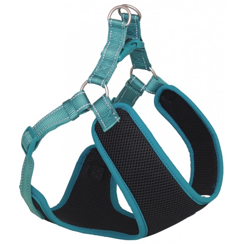 ΣΑΜΑΡΑΚΙ ΓΙΛΕΚΟ ΣΚΥΛΟΥ NOBBY BLACK MESH REFLECT NEON LIGHT BLUE ...