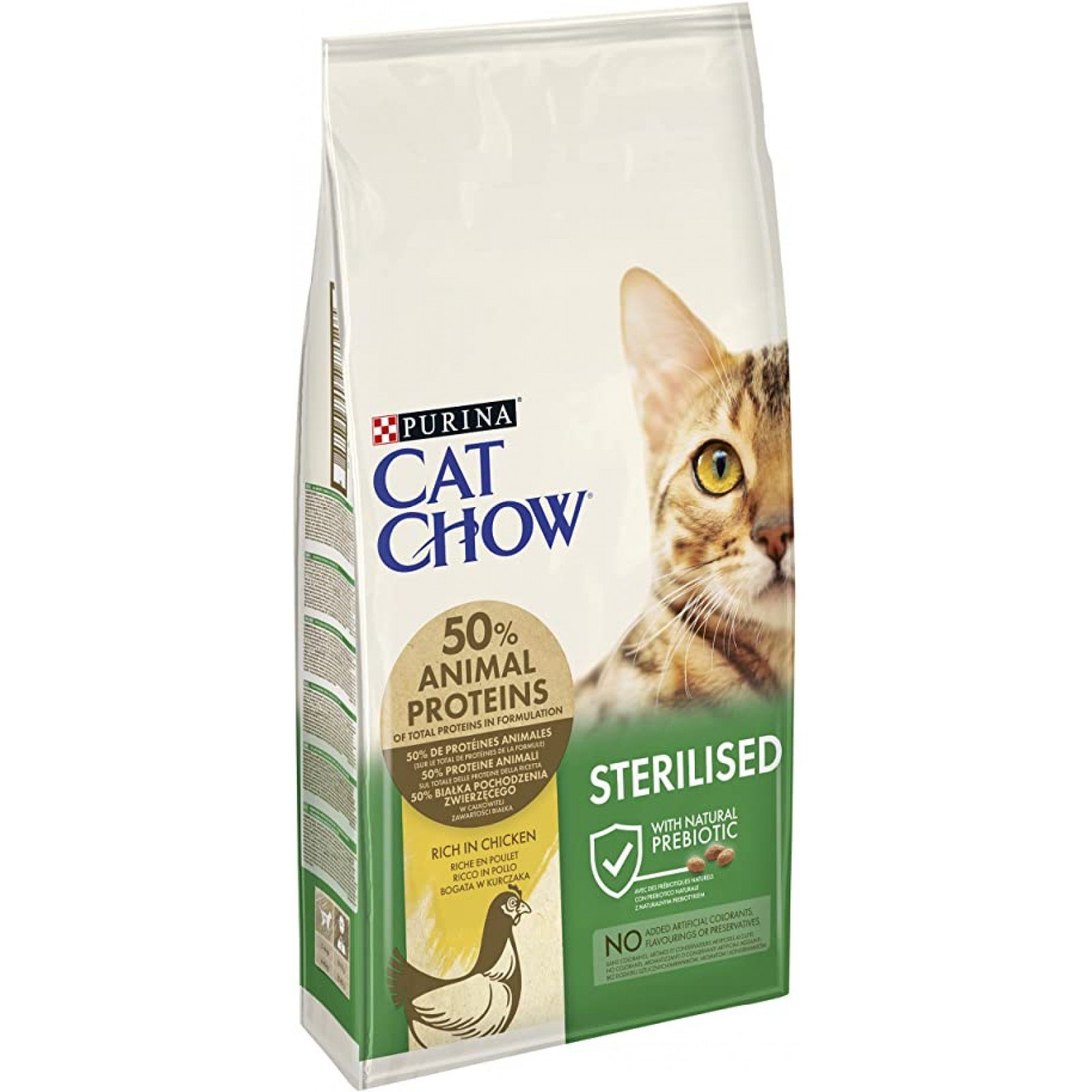 PURINA CAT CHOW STERILISED ΚΟΤΟΠΟΥΛΟ 1,5KG
