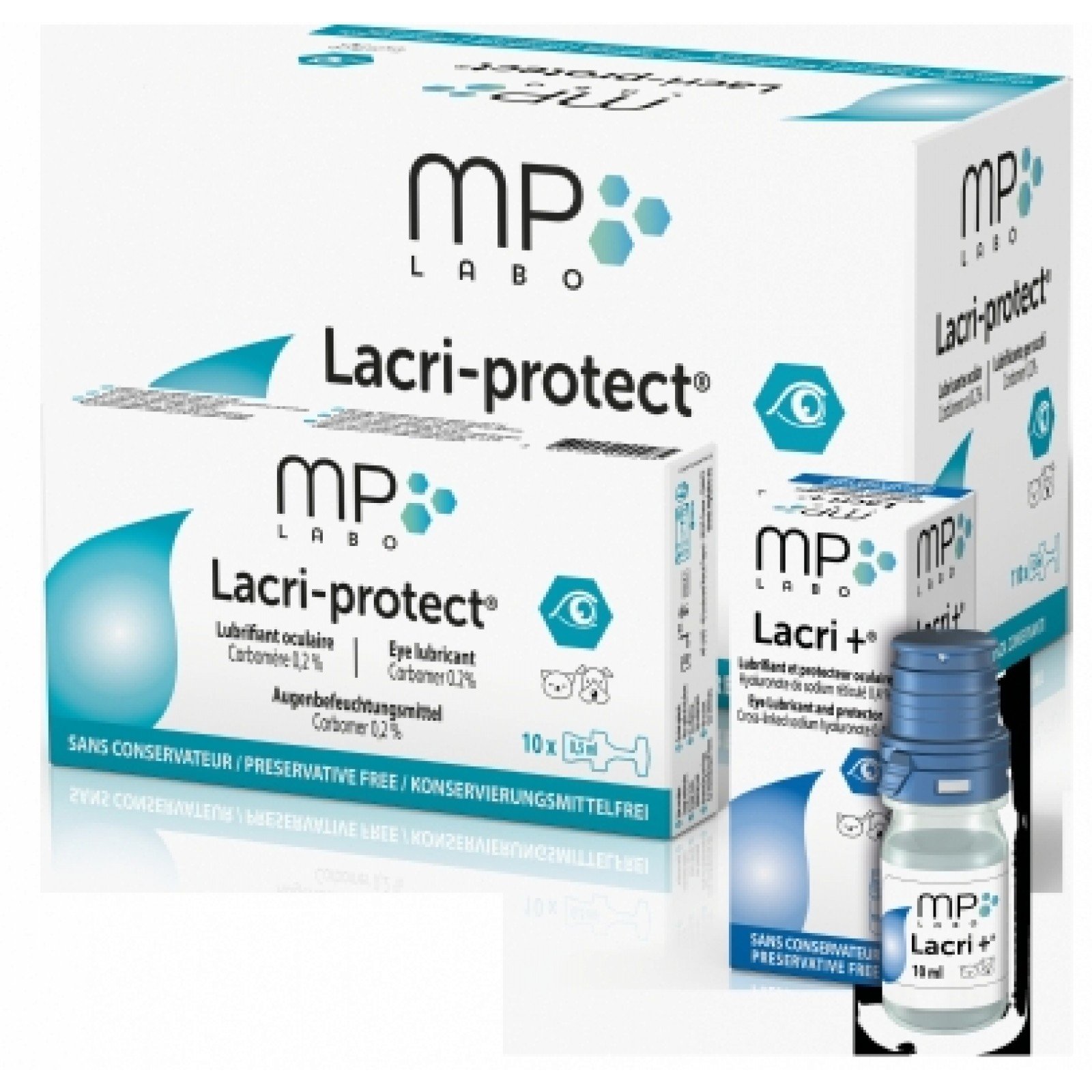 Lacri Plus + HA Οφθαλμικές σταγόνες για σκύλο και γάτα 10ml