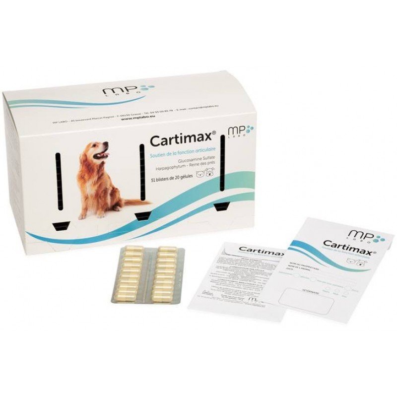 Cartimax Συμπλήρωμα διατροφής για τις αρθρώσεις σε σκύλους και γάτες 20 ...