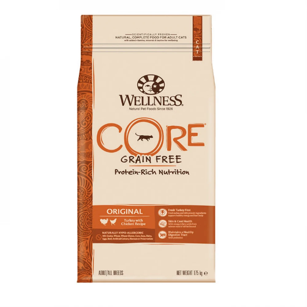 Wellness Core Cat Original Γαλοπούλα Κοτόπουλο 1,75kg| petshop88