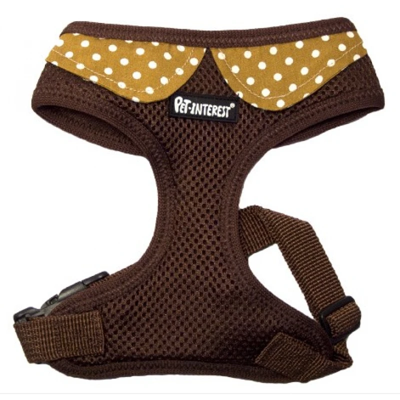 Σαμαράκι Γιλέκο Σκύλου Mesh Harness Brown M 17,5x38-51cm| petshop88