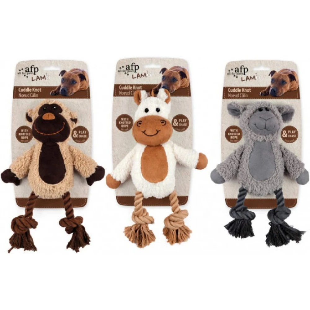 Παιχνίδι Σκύλου Afp Lambswool Cuddle Knotted Rope 31x22,5x7,5cm| petshop88