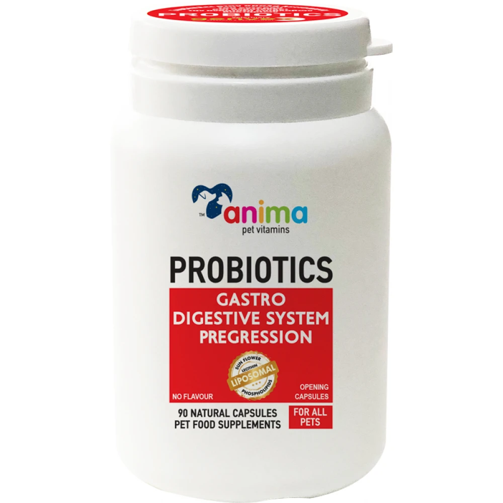 Συμπλήρωμα Διατροφής Anima Pet Vitamin Probiotics 90 Κάψουλες για ...