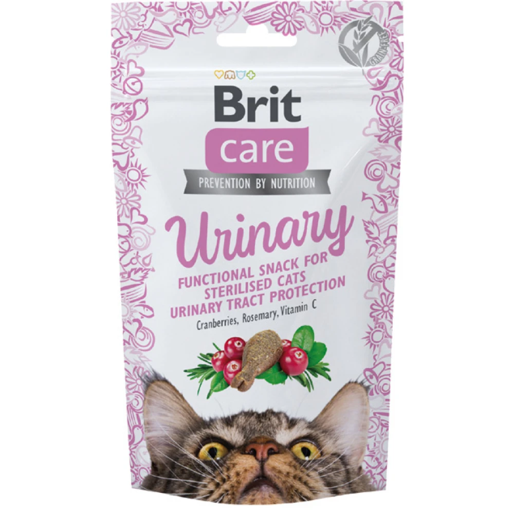 Λιχουδιές Γάτας Brit Care Cat Snack Functional Urinary 50gr| petshop88
