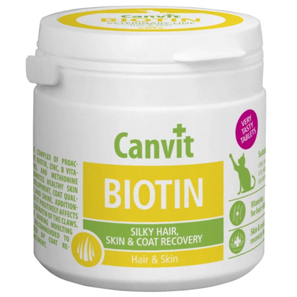 Canvit Biotin Cat για υγιές δέρμα και τρίχωμα 100 δισκία| petshop88