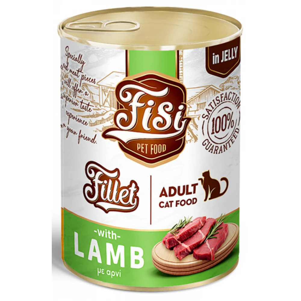 Fisi Fillet Cat Adult Αρνί σε Ζελέ 400gr| petshop88