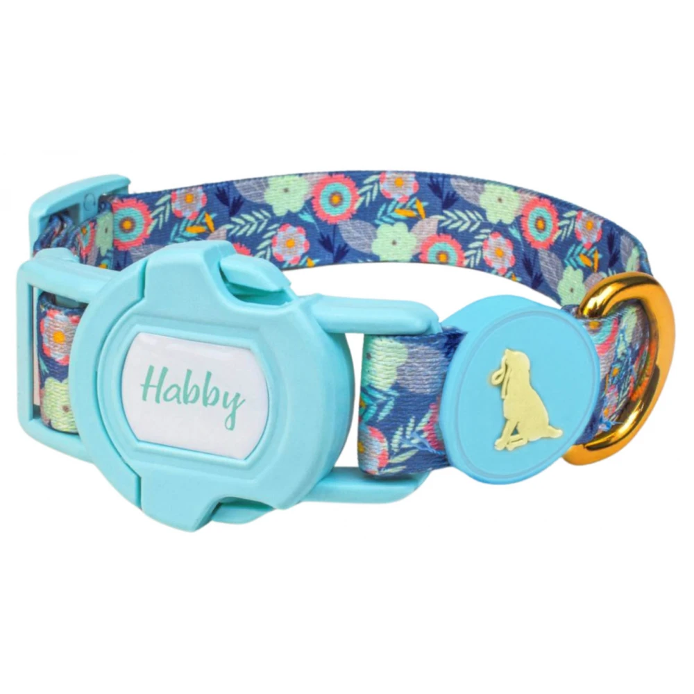 Περιλαίμιο Σκύλου Habby "Flowers" Large 20mm x 32-43cm| petshop88