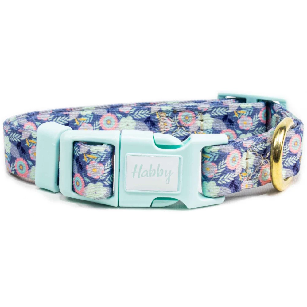 Περιλαίμιο Σκύλου Habby "Flowers" Medium 15mm x 25-35cm| petshop88