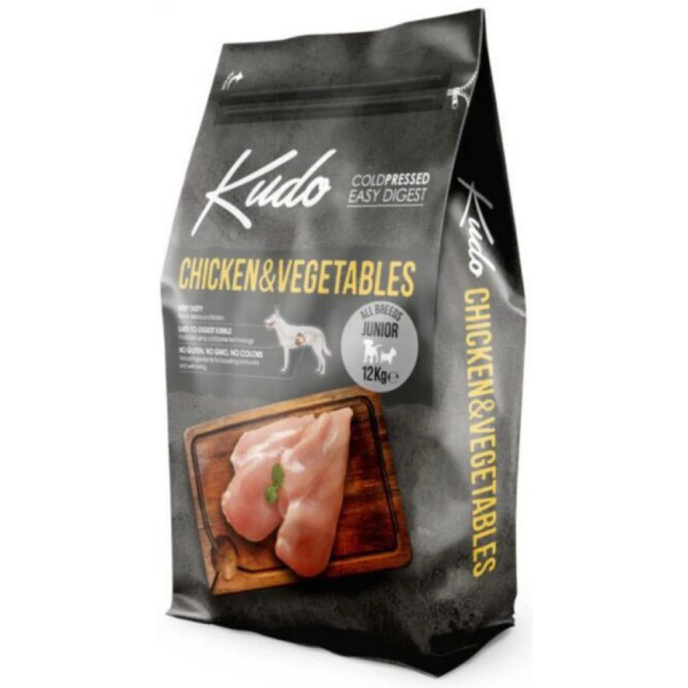 Kudo Junior All Breeds Chicken & Vegetables 12kg| petshop88