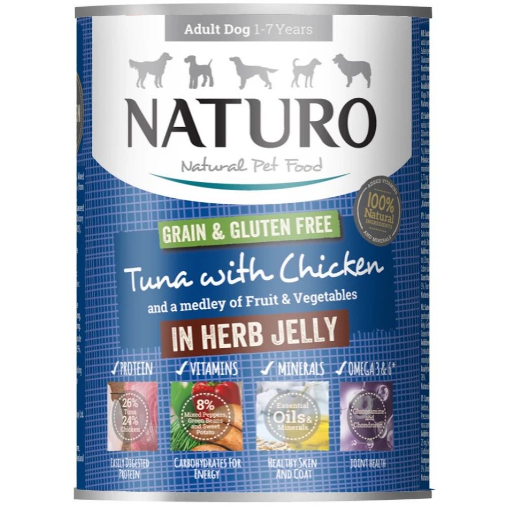 Κονσέρβα Σκύλου Naturo Dog Adult Grain Free Γαλοπούλα, Κοτόπουλο ...