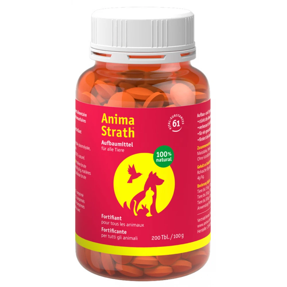 Anima Strath Φυτικό Διατροφικό Συμπλήρωμα Για Όλα Τα Ζώα 200 Δισκία ...