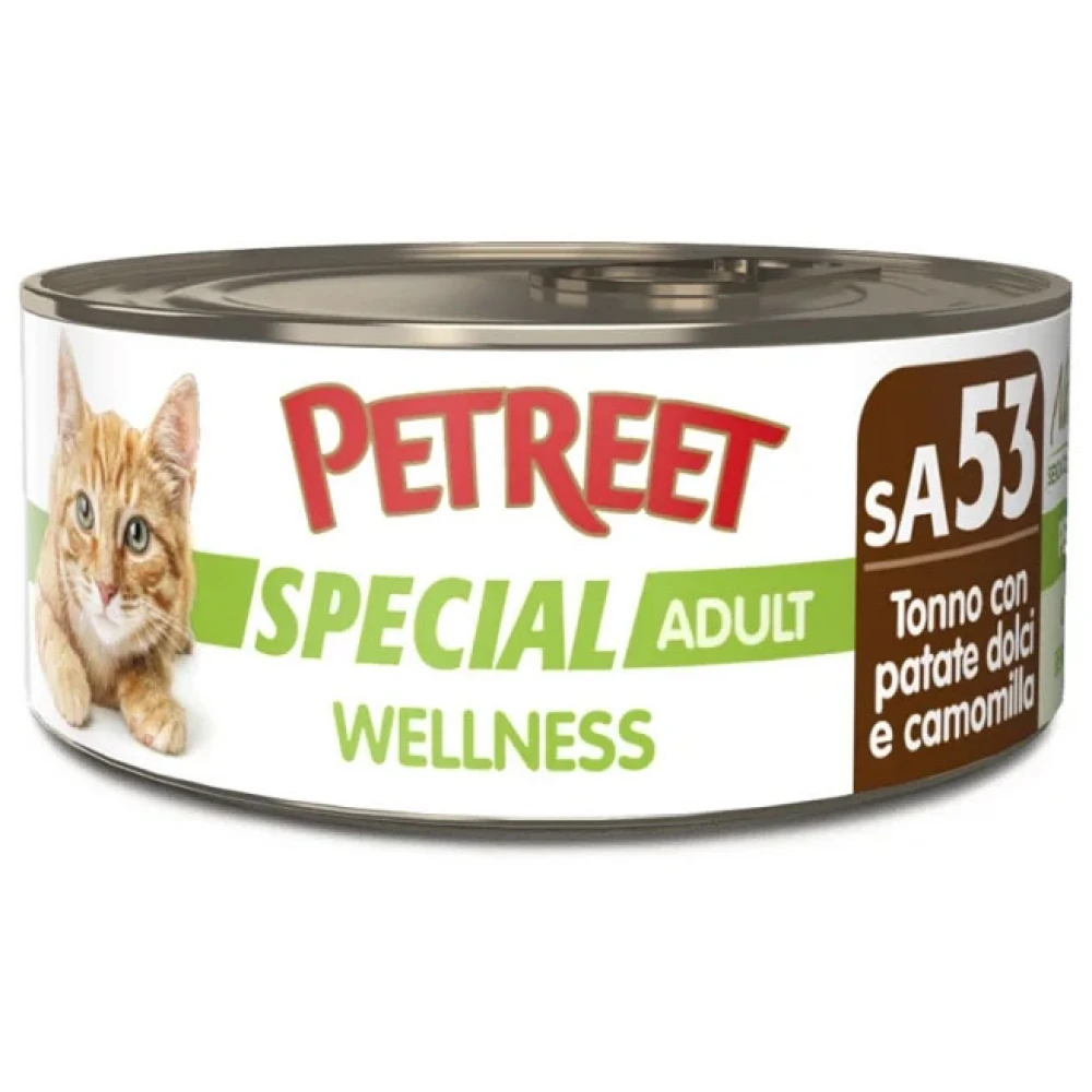 Υγρή Τροφή - Κονσέρβα Γάτας Petreet Special Adult Wellness Τόνος με ...