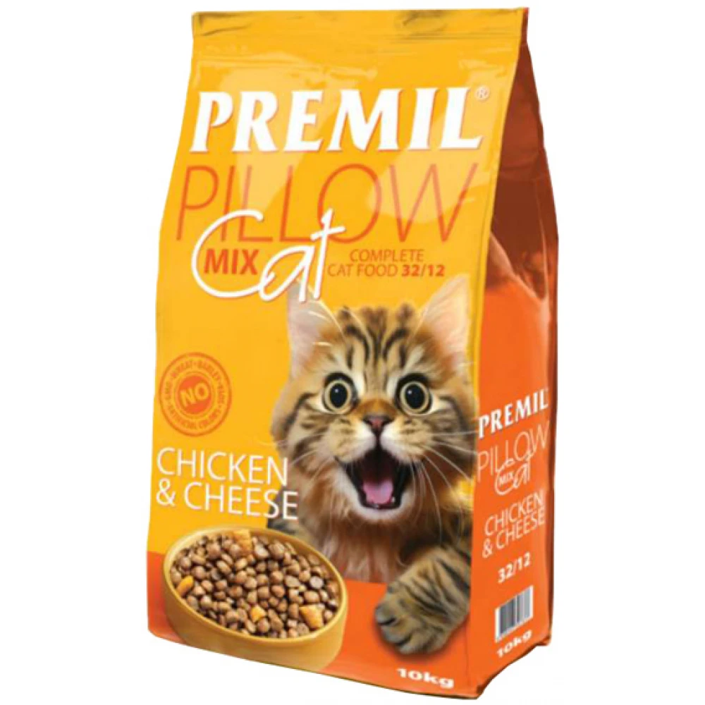 Premil Pillow Mix Cat Chicken and Cheese 10kg| petshop88