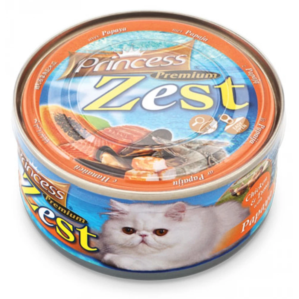 Princess Premium Zest Chicken, Tuna, Papaya 170g| petshop88