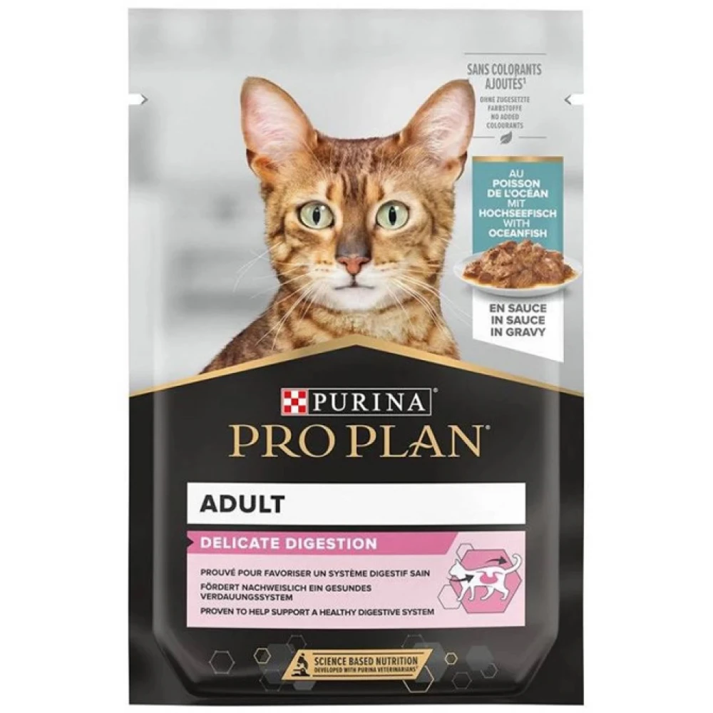 Pro Plan Delicate Digestion Ψάρια του Ωκεανού σε Σάλτσα 85gr| petshop88