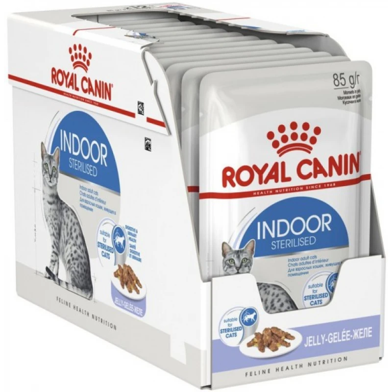 Royal Canin Cat Wet Food Indoor Sterilized Jelly 12x85gr| petshop88