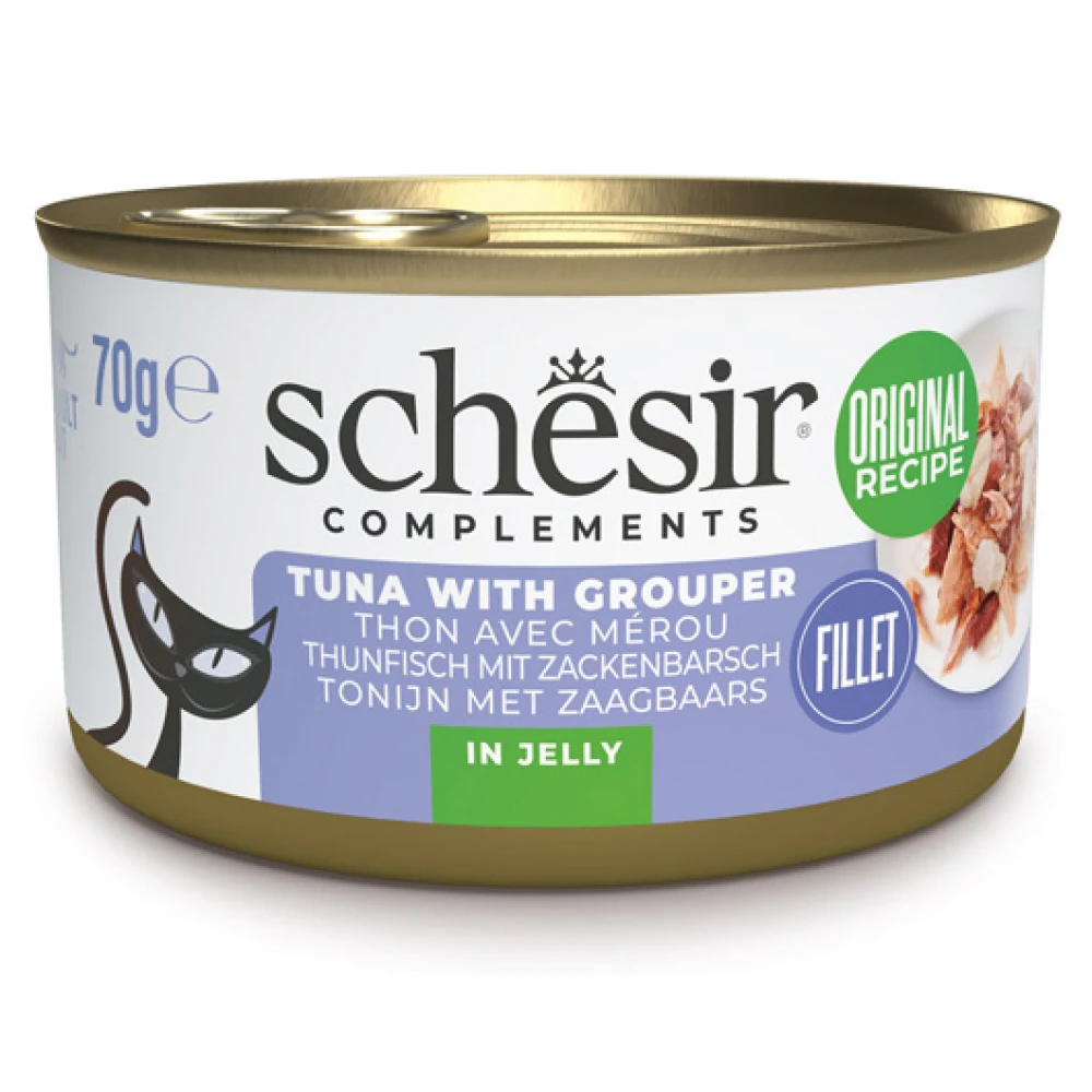 Schesir Cat C&B Jelly Τόνος Με Σφυρίδα 70gr 1τμχ| petshop88