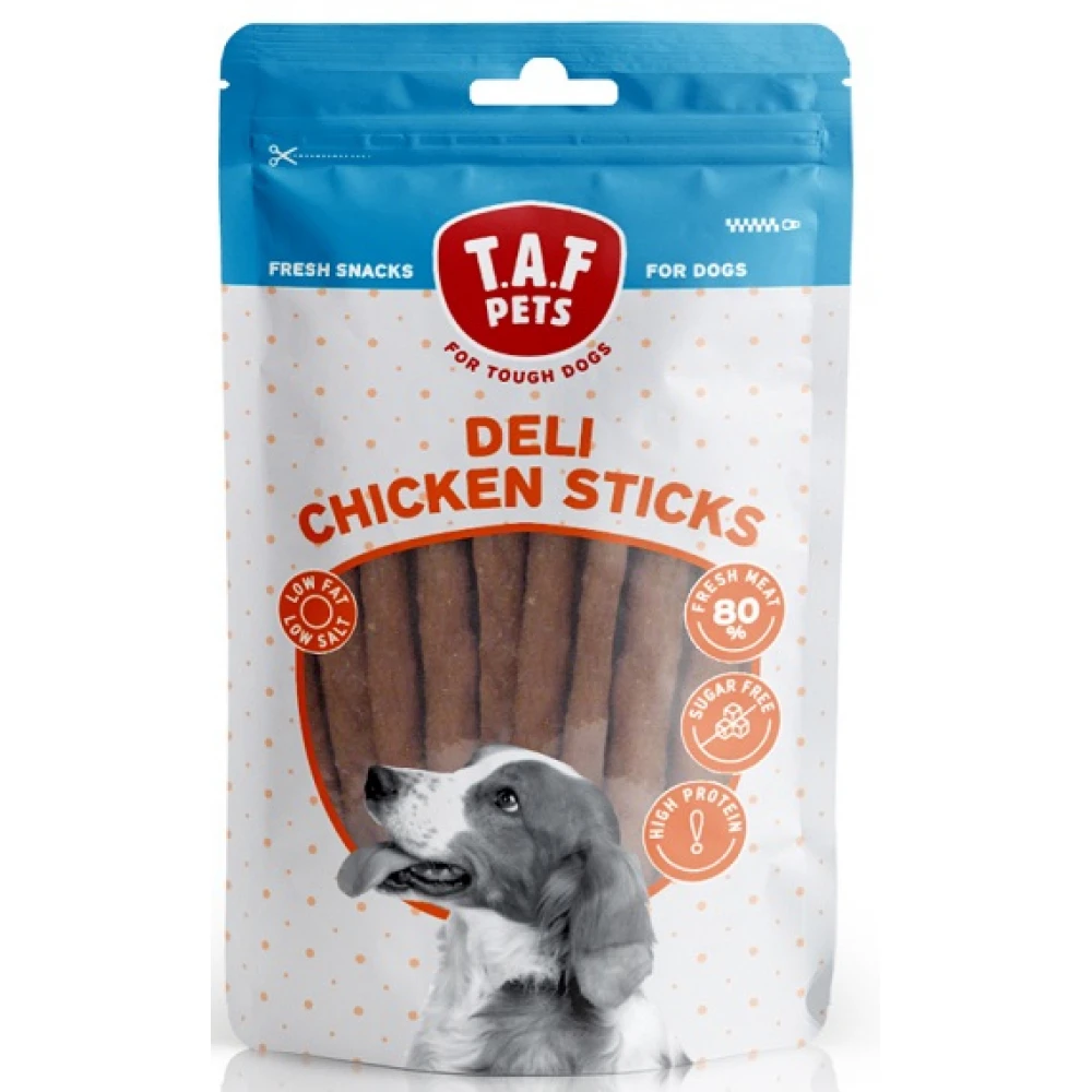 Λιχουδιές Σκύλου Taf Pets Fresh Dog Treats Deli Chicken Sticks 75gr ...