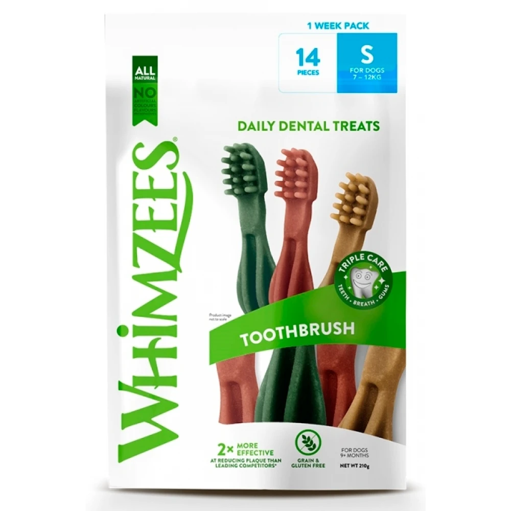 Λιχουδιές Whimzees Toothbrush Star Small 14τμχ Week Pack | petshop88