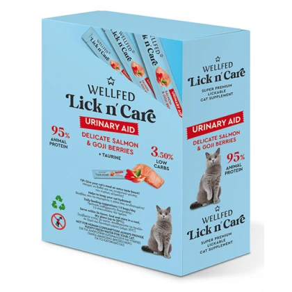 Λιχουδιά Γάτας Wellfed Lick N' Care Urinary Aid (24x15gr) 360gr| petshop88