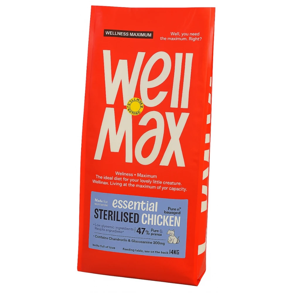 Ξηρά Τροφή Γάτας Wellmax Essential Cat Sterilized Chicken 14kg| petshop88