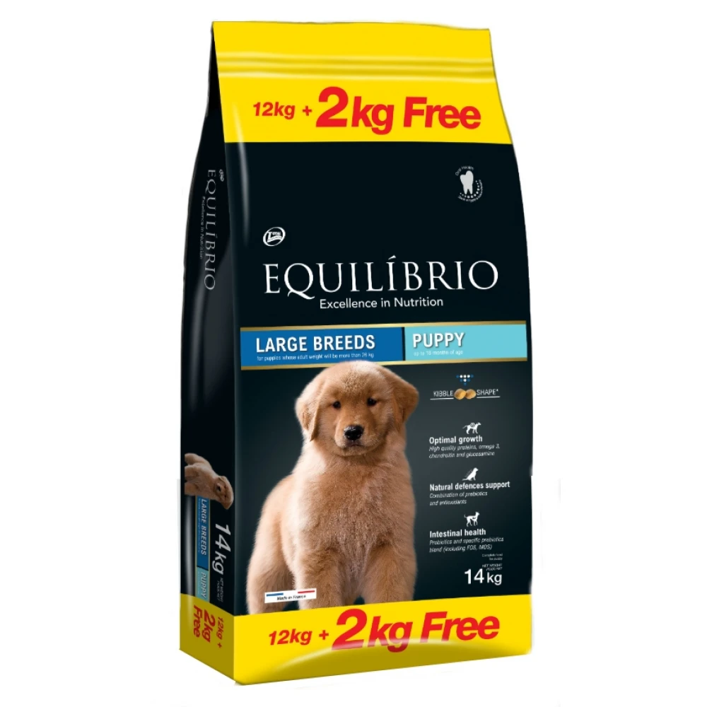 Equilibrio Puppy Large Breed 14kg (12kg +2kg Δώρο)| petshop88