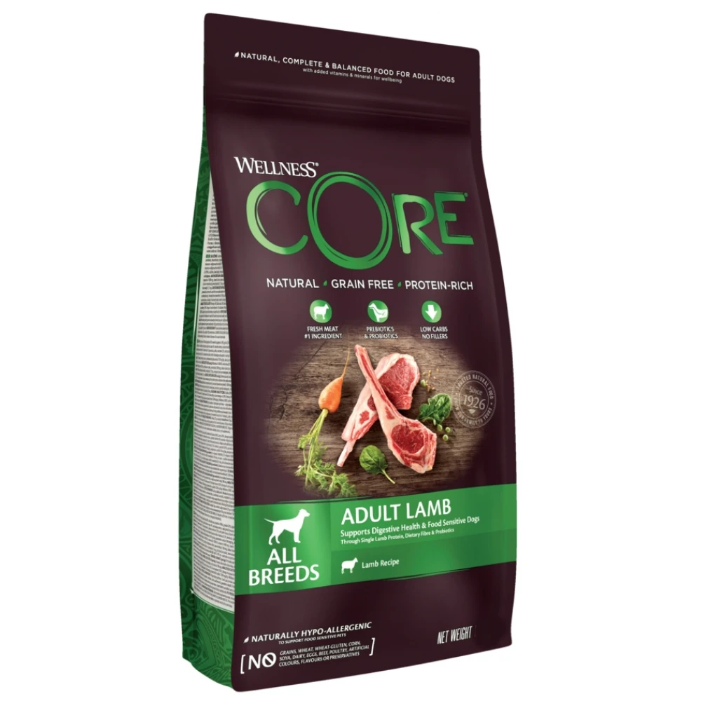 Wellness Core Adult Lamb 10kg + 2kg Δώρο| petshop88